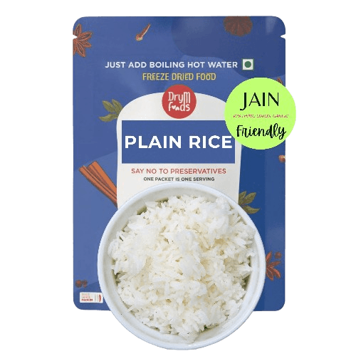 Instant Plain Rice Jain Satvik Friendly – DryM Foods